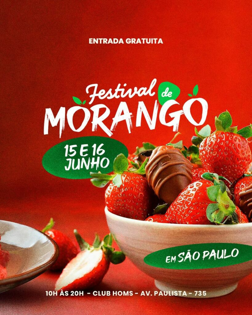 Festival do Morango na Av. Paulista: Festa acontece em São Paulo no ...
